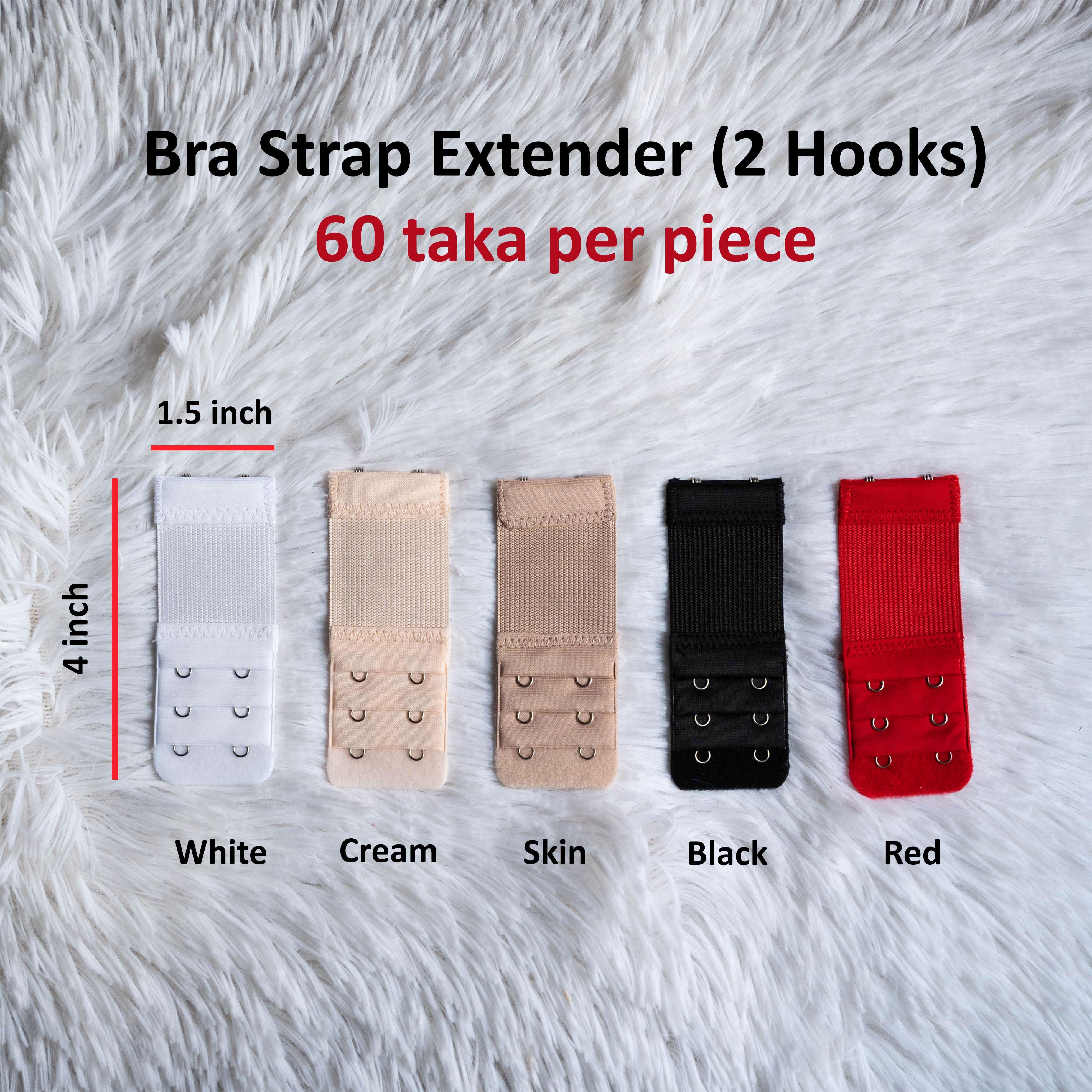 2 Hooks Bra Strap Extender (1.5 inch wide) – TRIO Closet